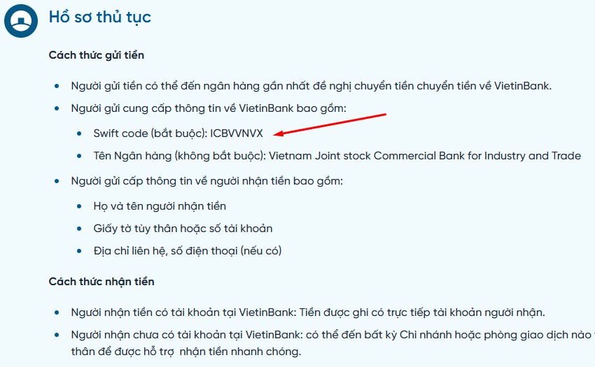 Mã Swift code VietinBank lấy ở đâu để chuyển tiền chính xác nhất?